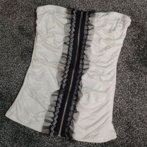 Tops | New Sexy Zip Front Tube Top S M Or L | Poshmark
